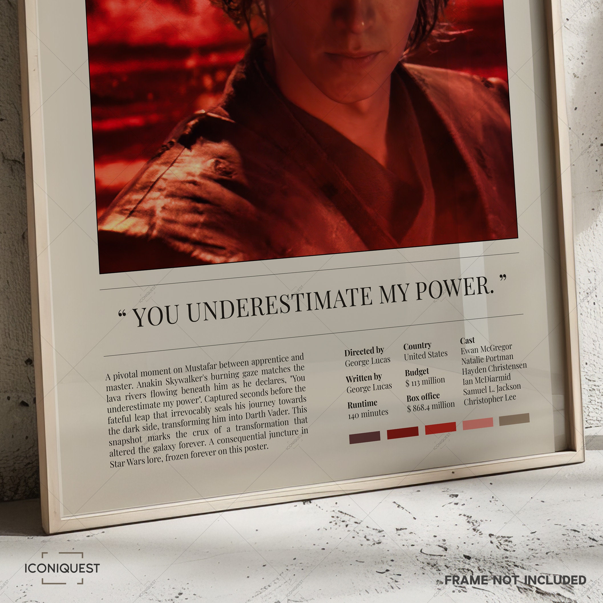 Star Wars Revenge of the Sith Poster Custom Poster Vintage Minimalist ...