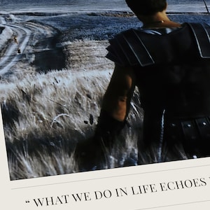 Gladiator Movie Poster | Maximus Farm Scene | Wall Decor | Vintage ...