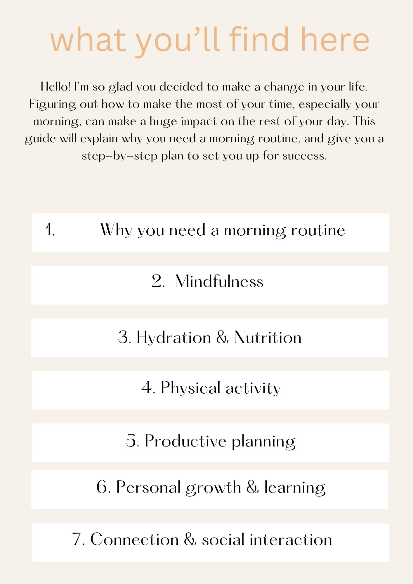 Morning Routine Tracker | Printable Habit & Ritual Planner | Daily ...