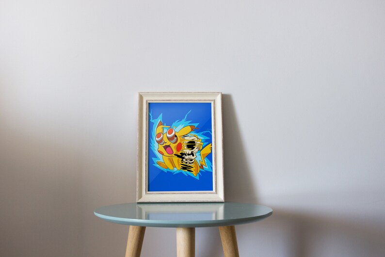 Pikachu Skeleton Art-pikachu Anatomy Skeletal Pikachu Pokemon-dijital ...