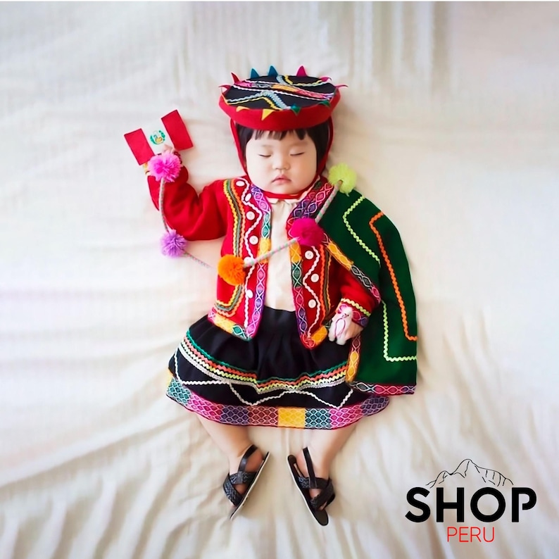Handmade Peruvian Costume for Girls, Traditional Cusco Dance Outfit - Etsy