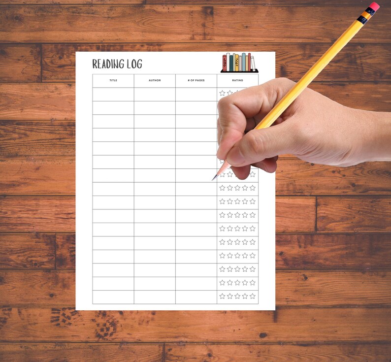 Reading Log | Printable Reading Log | Track Your Books | Book Tracker ...