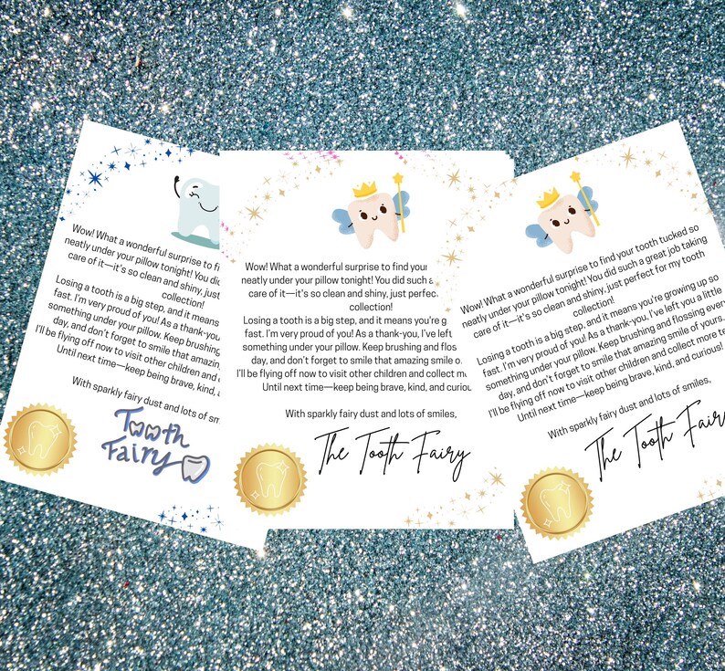 Tooth Fairy Letter | Letter From Tooth Fairy | Tooth Fairy Note | Tooth ...