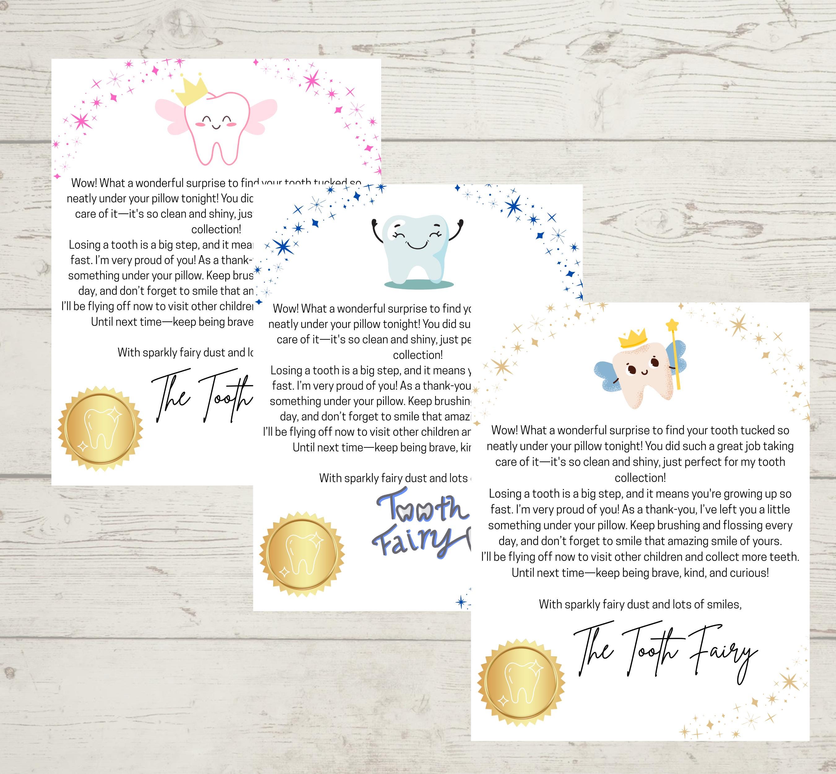 Tooth Fairy Letter | Letter From Tooth Fairy | Tooth Fairy Note | Tooth ...