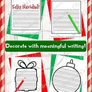 Feliz Navidad Bulletin Board & Door Decorations for Classrooms (with ...