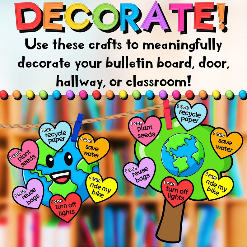 Earth Day Writing Crafts and Tree Activities for Recycling and World ...