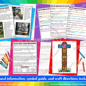Native American Totem Pole Indigenous Writing Craft Activities ...