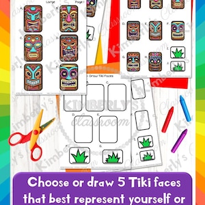 Hawaiian Tiki Pole Writing Crafts for Asian American & Pacific Islander ...