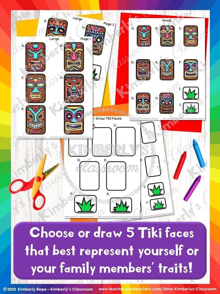 Hawaiian Tiki Pole Writing Crafts for Asian American & Pacific Islander ...