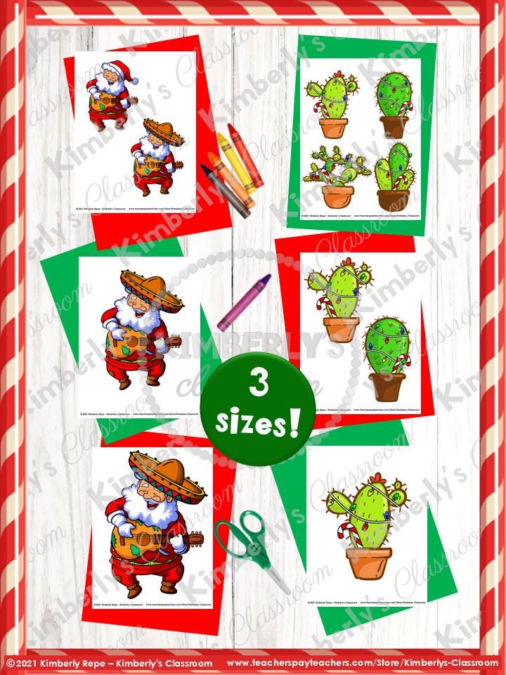 Feliz Navidad Bulletin Board & Door Decorations for Classrooms (with ...