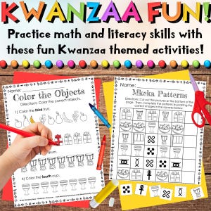Kwanzaa Activities - Crafts, Worksheets, Emergent Readers, & Coloring ...