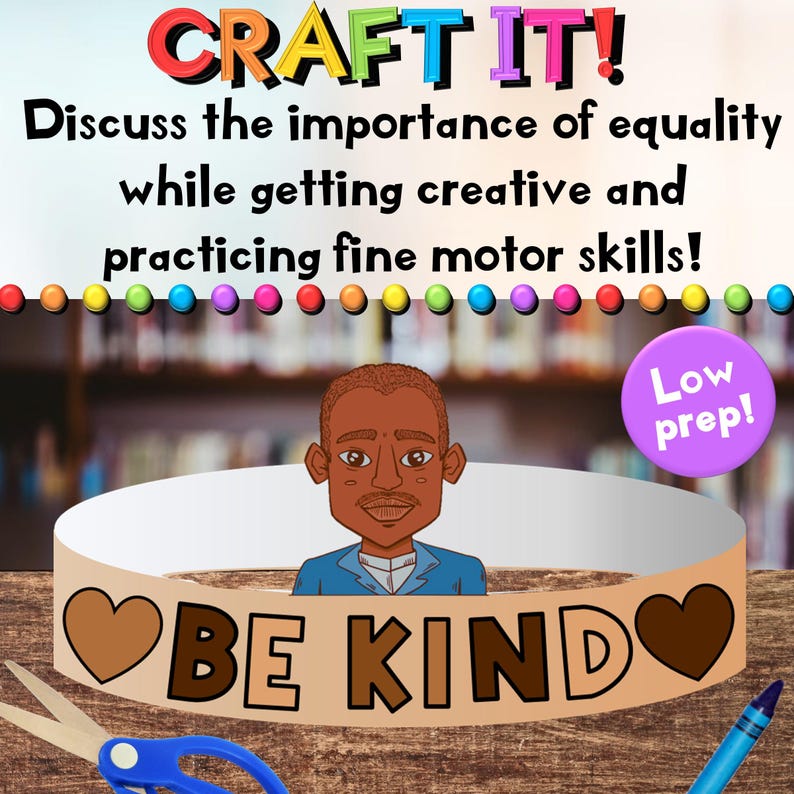 Martin Luther King Jr. Craft Activities for Black History Month & Civil ...