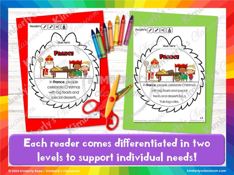 Christmas Around the World Wreath Craft, Readers & Holiday Writing ...