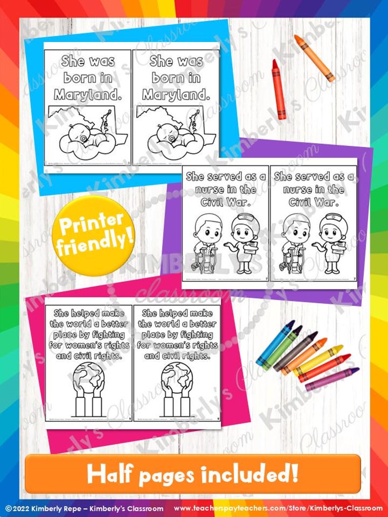 Harriet Tubman Early Readers, Reading Comprehension & Timeline ...