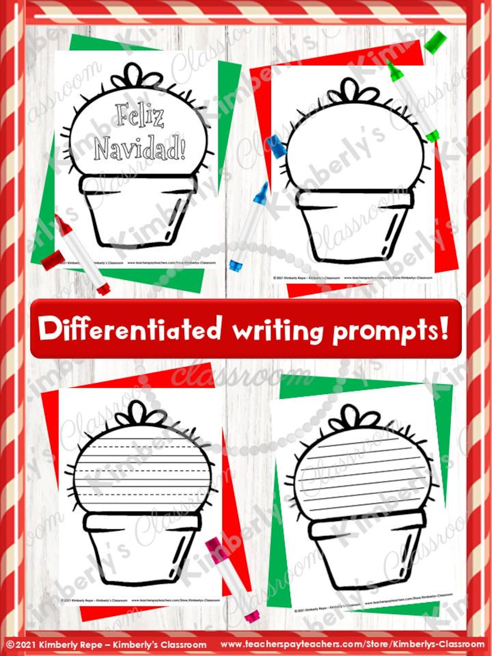 Feliz Navidad Bulletin Board & Door Decorations for Classrooms (with ...