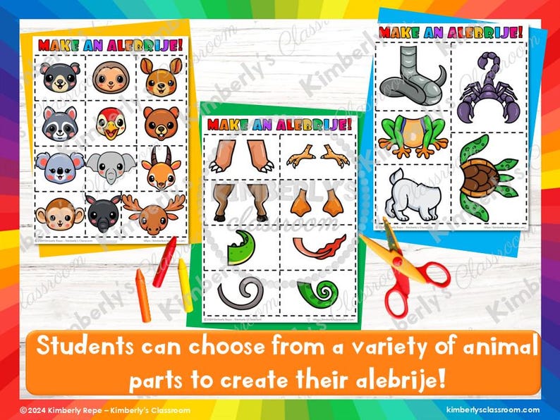 Alebrijes Mexican Folk Art Writing Crafts & Activities for Hispanic ...