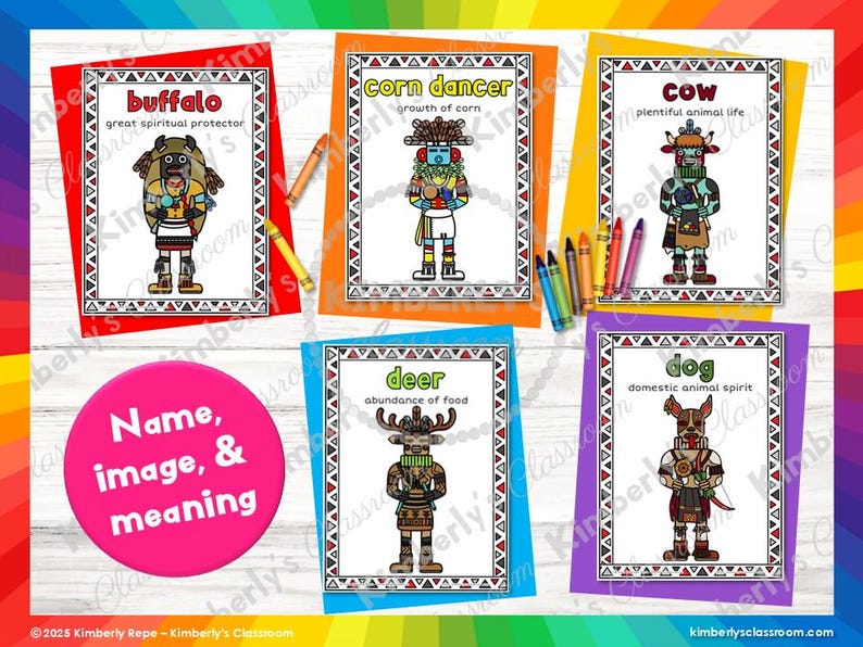 Native American Activities | Hopi Tribe Kachina Dolls Coloring Pages or ...