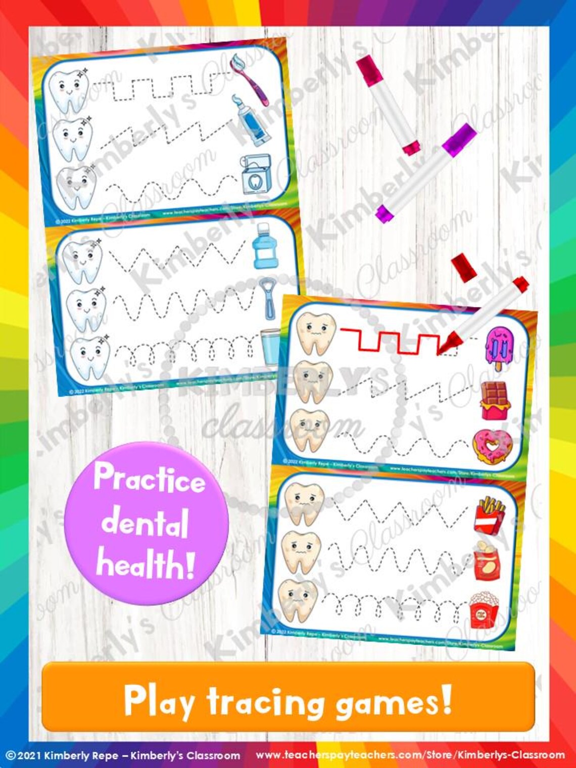 Dental Health & Hygiene Activities - Healthy Vs. Unhealthy for Teeth ...