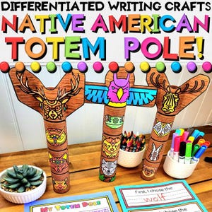 Native American Totem Pole Indigenous Writing Craft Activities ...