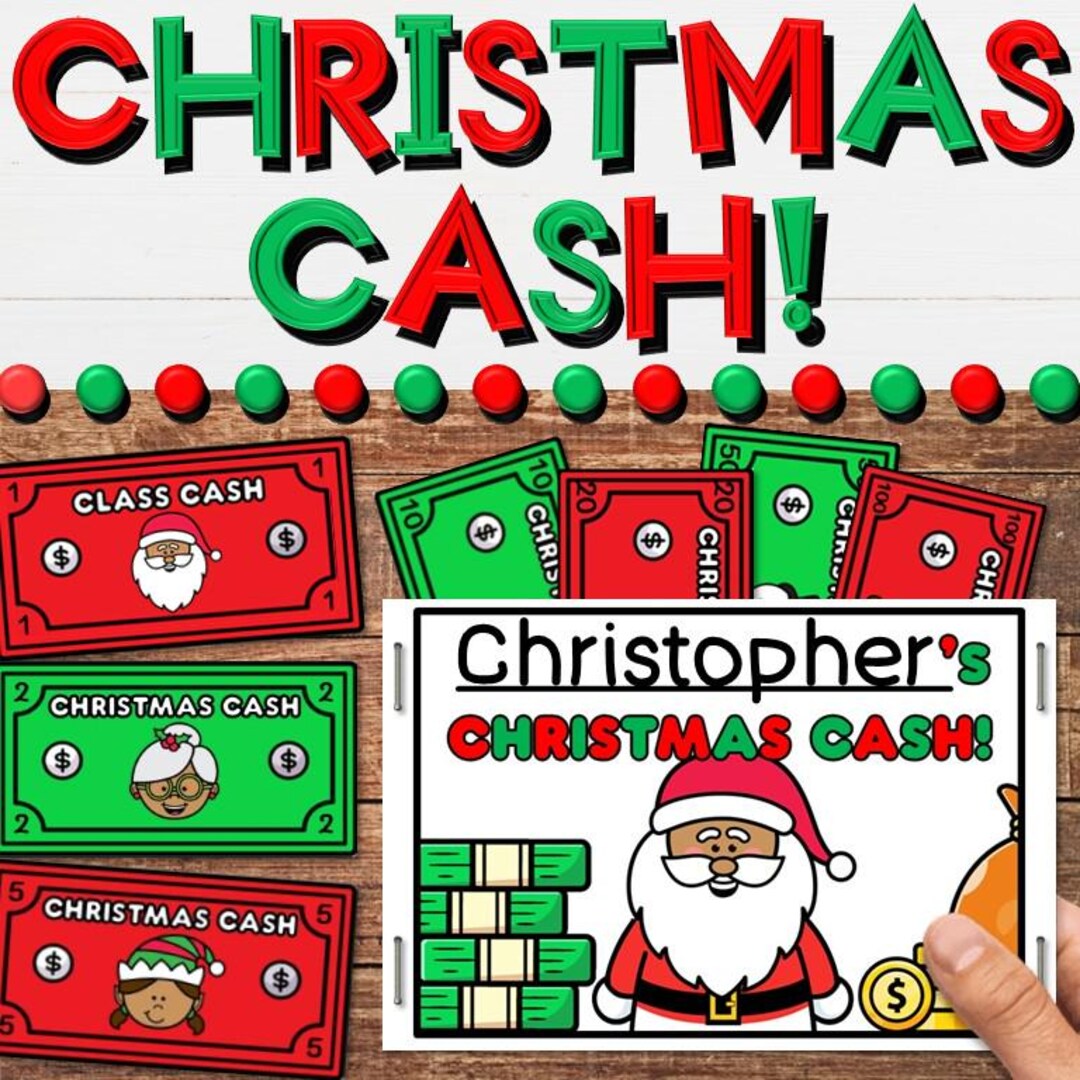 Christmas Cash - Printable Money & Coins - Holiday Classroom Economy ...