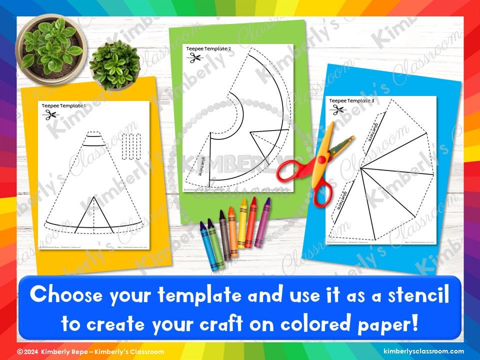 Native American 3D Writing Craft Activities | Teepee (tipi, Tepee) Art ...