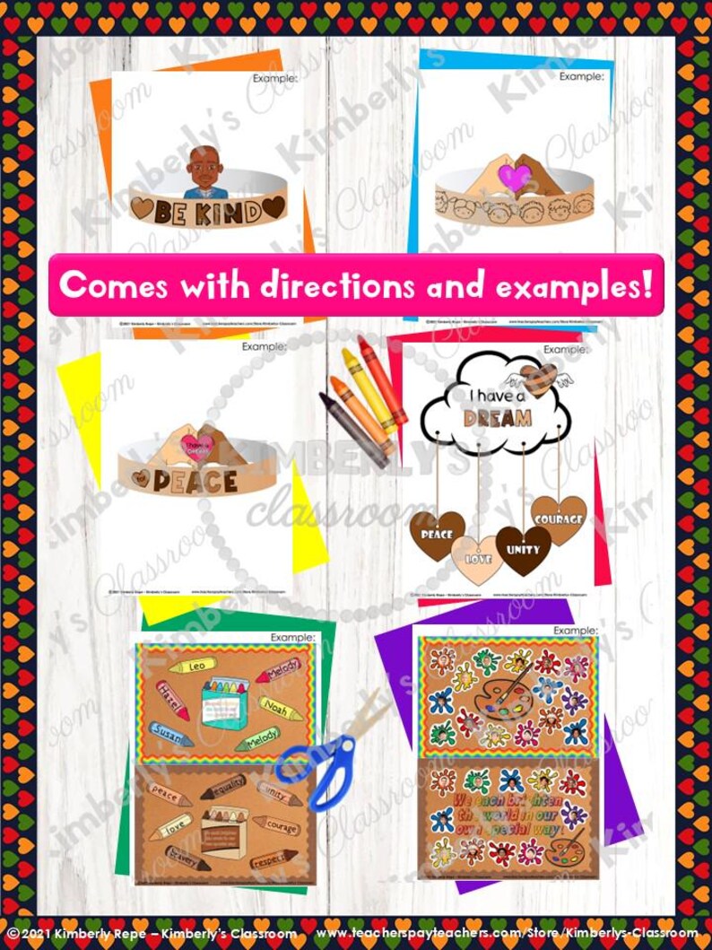 Martin Luther King Jr. Craft Activities for Black History Month & Civil ...