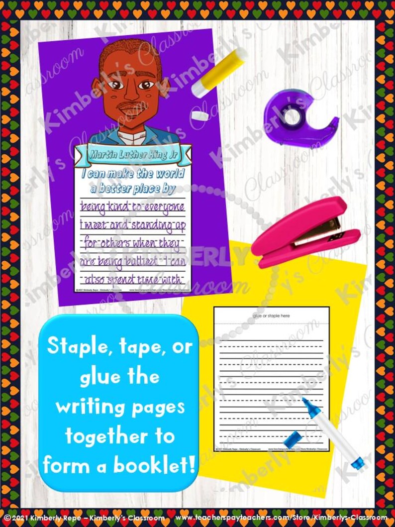 Martin Luther King Jr. Craft Activities for Black History Month & Civil ...