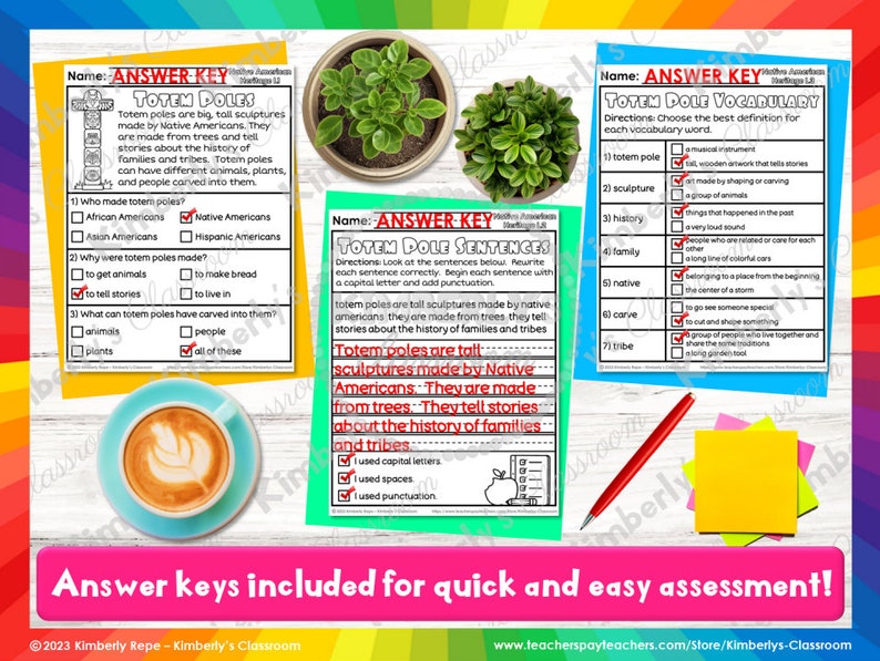 Native American Totem Pole Indigenous Writing Craft Activities ...