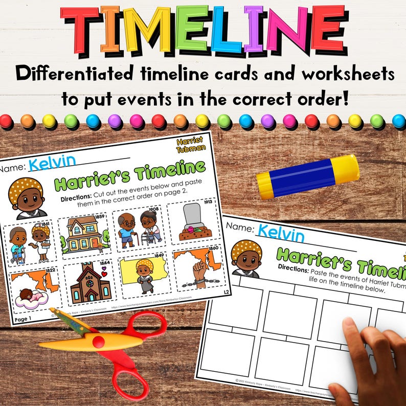 Harriet Tubman Early Readers, Reading Comprehension & Timeline ...