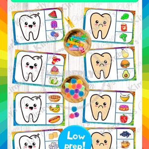 Dental Health & Hygiene Activities - Healthy Vs. Unhealthy for Teeth ...