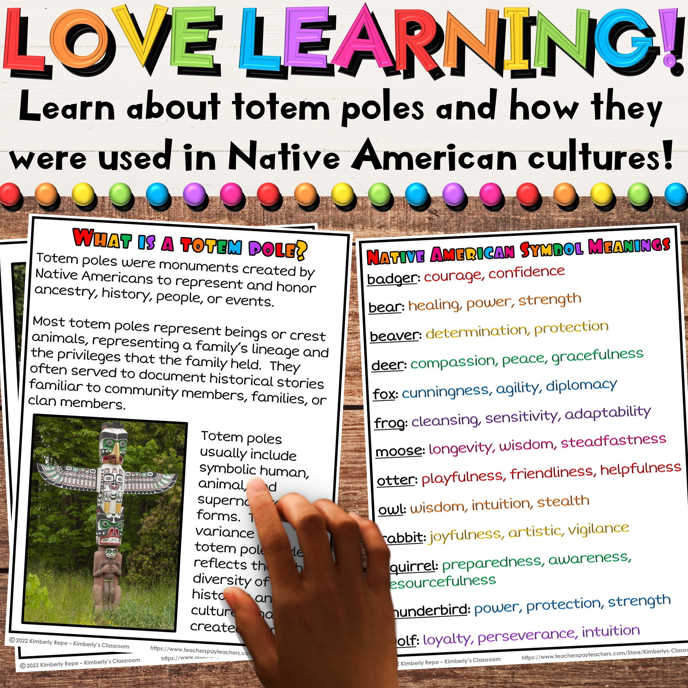 Native American Totem Pole Indigenous Writing Craft Activities ...