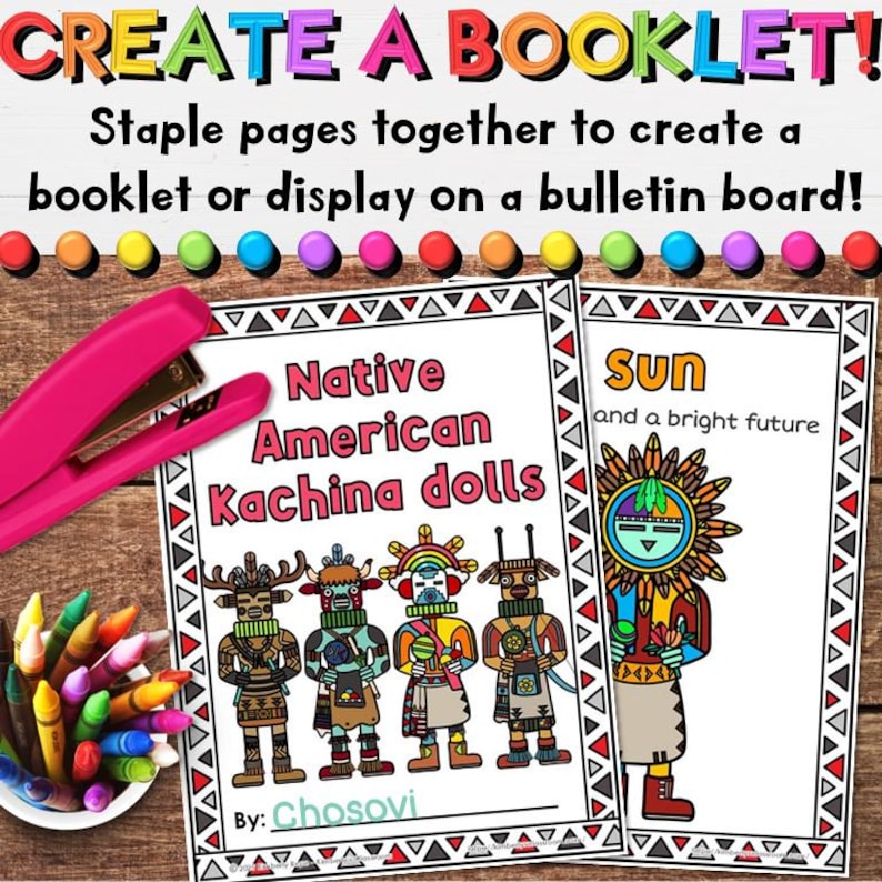 Native American Activities | Hopi Tribe Kachina Dolls Coloring Pages or ...