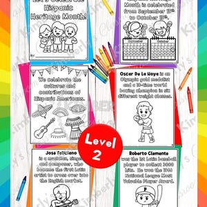 Hispanic Heritage Month Historical Figures Reading and Coloring Page ...
