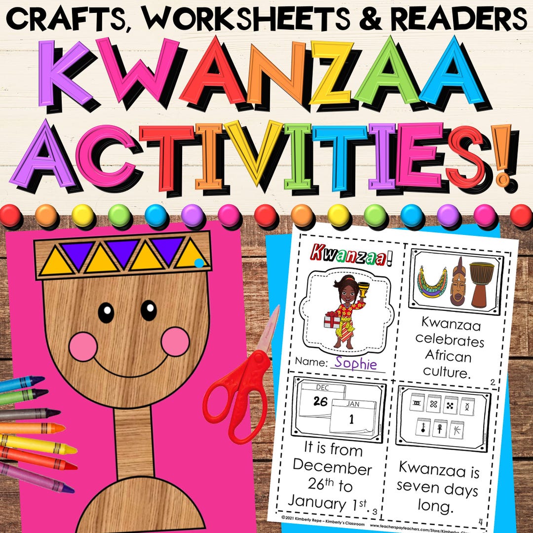 Kwanzaa Activities - Crafts, Worksheets, Emergent Readers, & Coloring ...