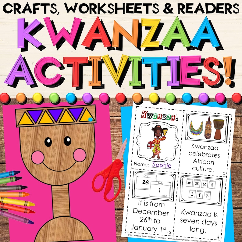 Kwanzaa Activities - Crafts, Worksheets, Emergent Readers, & Coloring ...