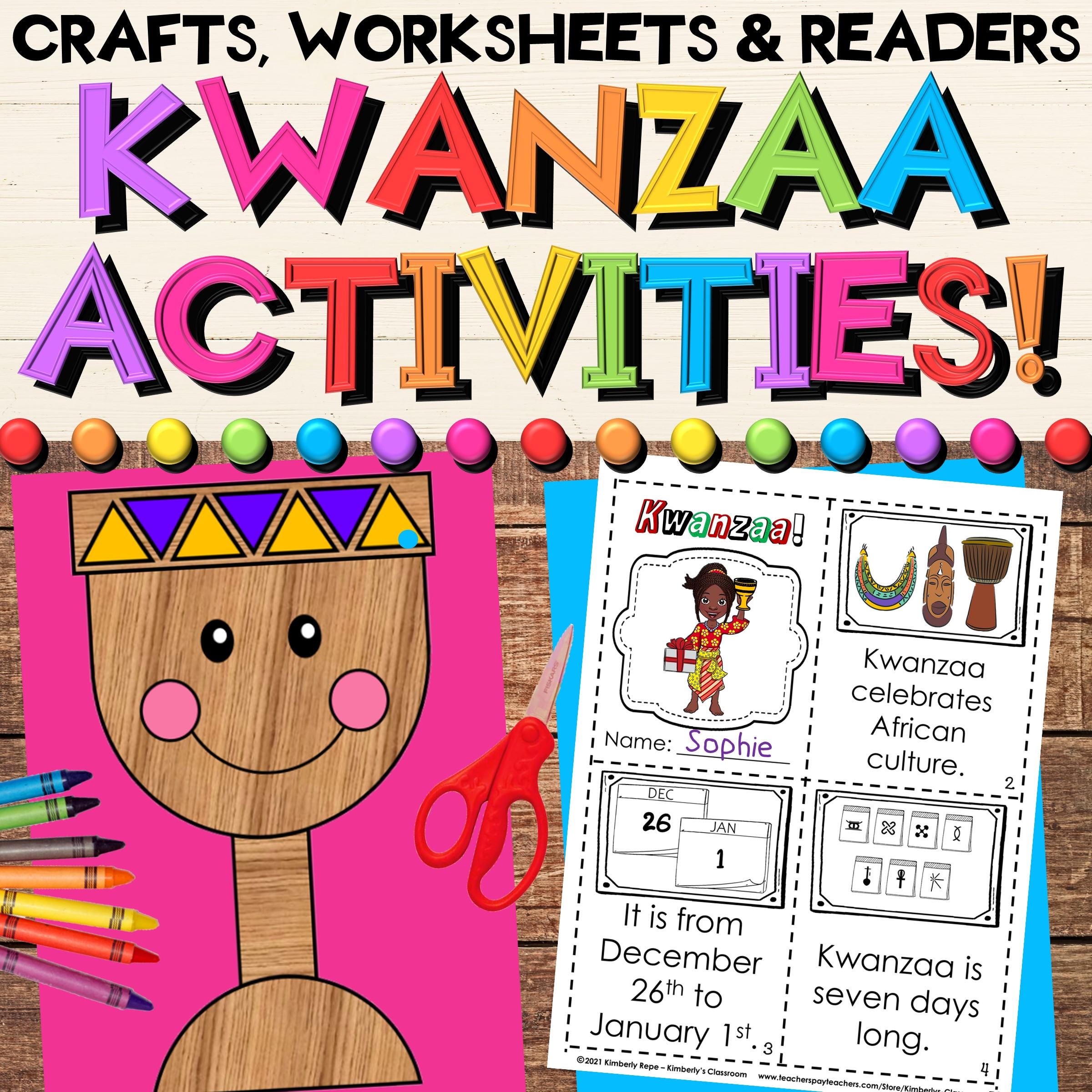 Kwanzaa Activities - Crafts, Worksheets, Emergent Readers, & Coloring ...
