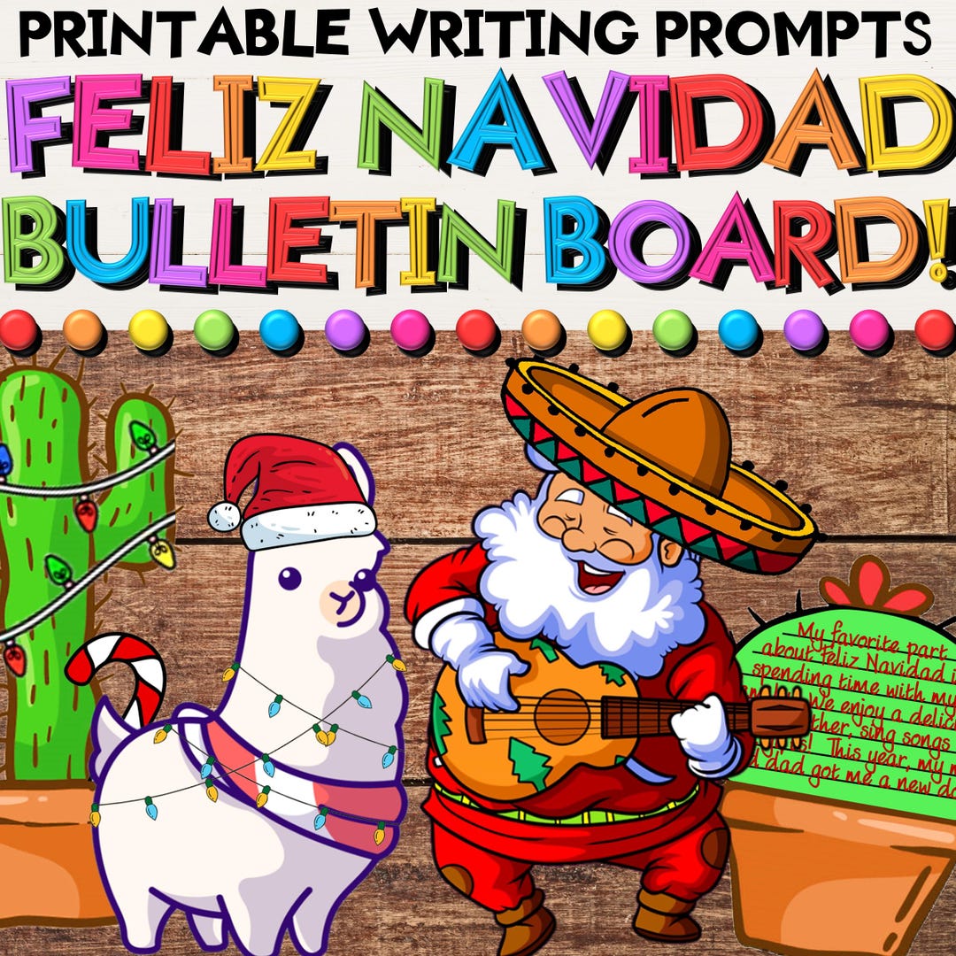 Feliz Navidad Bulletin Board & Door Decorations for Classrooms (with ...