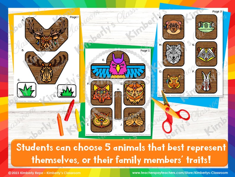 Native American Totem Pole Indigenous Writing Craft Activities ...