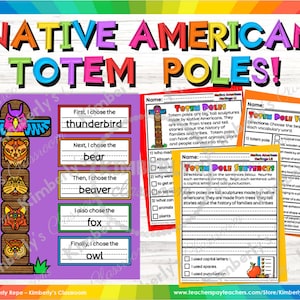 Native American Totem Pole Indigenous Writing Craft Activities ...