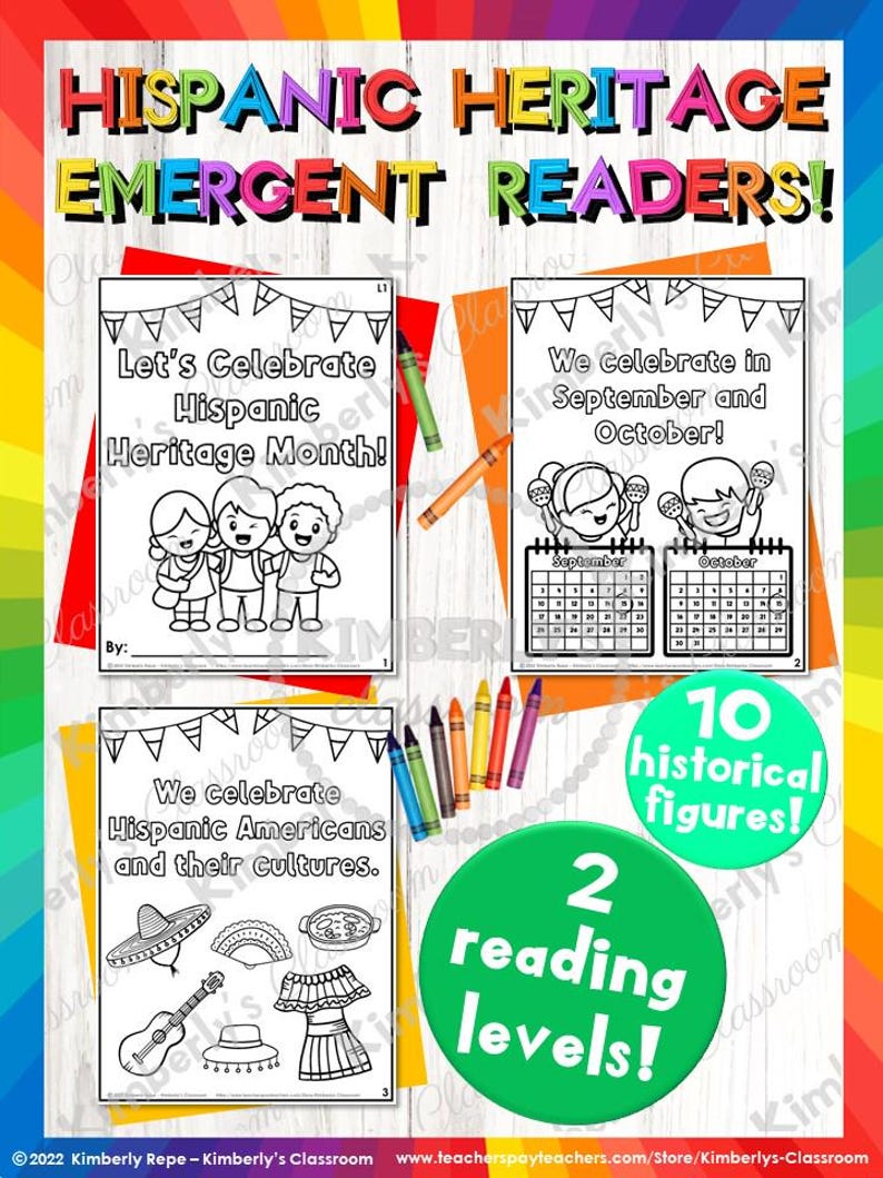 Hispanic Heritage Month Historical Figures Reading and Coloring Page ...