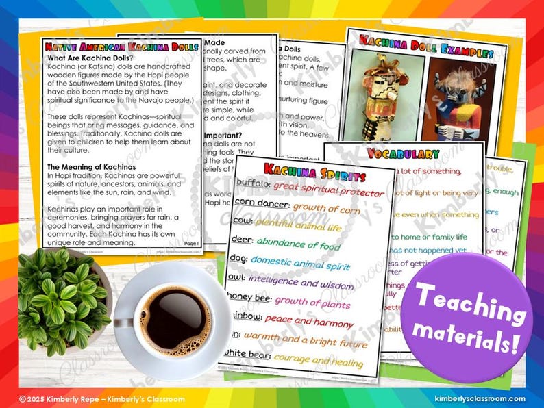 Native American Activities | Hopi Tribe Kachina Dolls Coloring Pages or ...