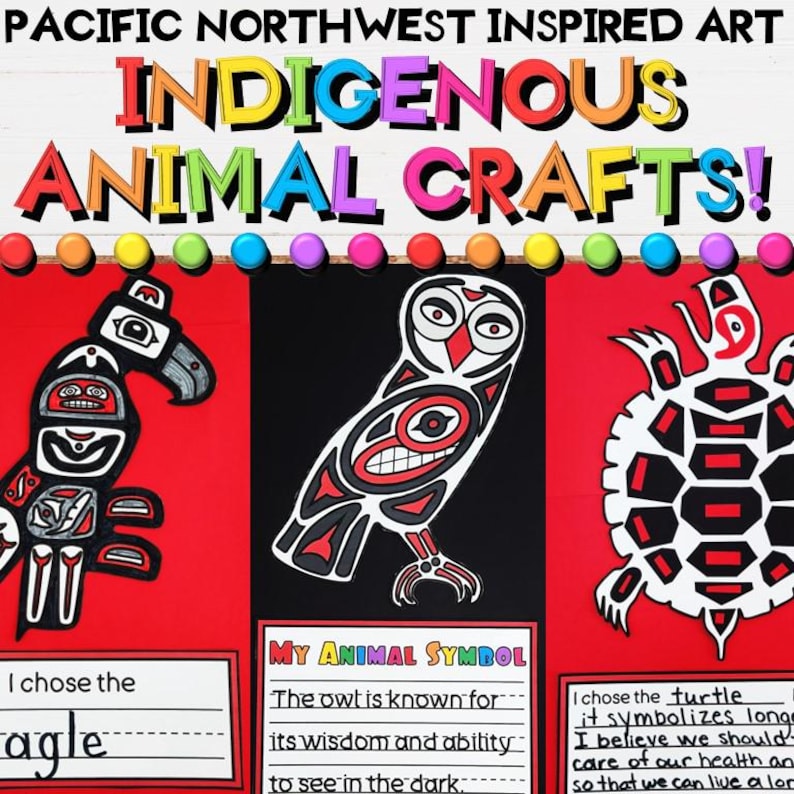 Indigenous Animal Crafts & Writing Activities | Native American Art ...