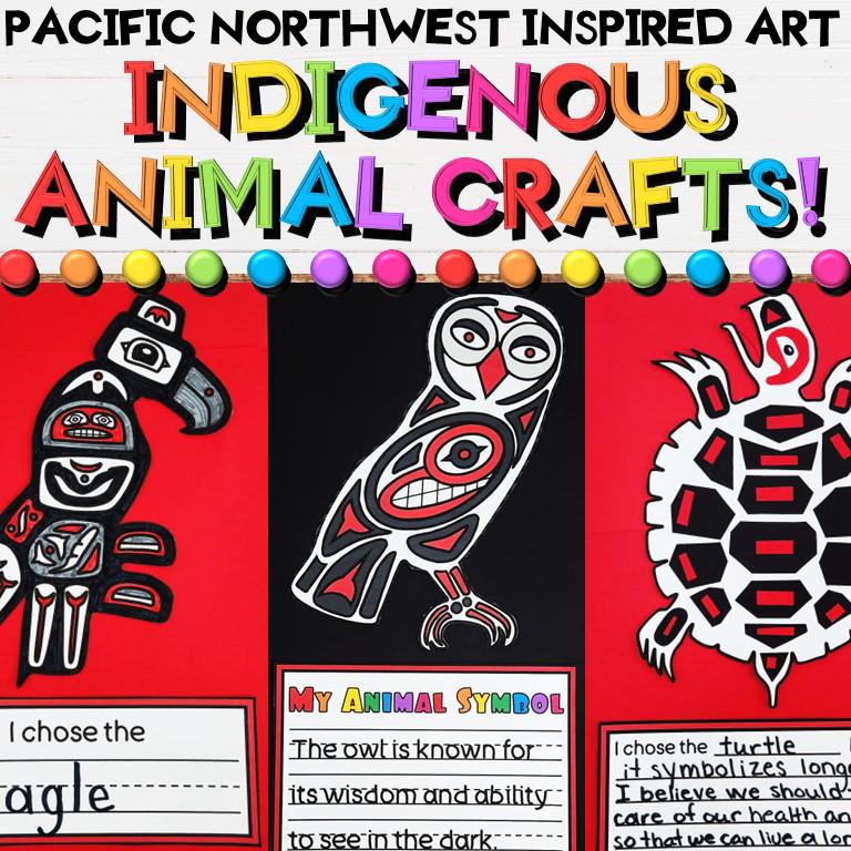 Indigenous Animal Crafts & Writing Activities | Native American Art ...
