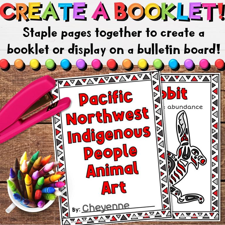 Pacific Northwest Indigenous People Animal Coloring Pages or Posters ...