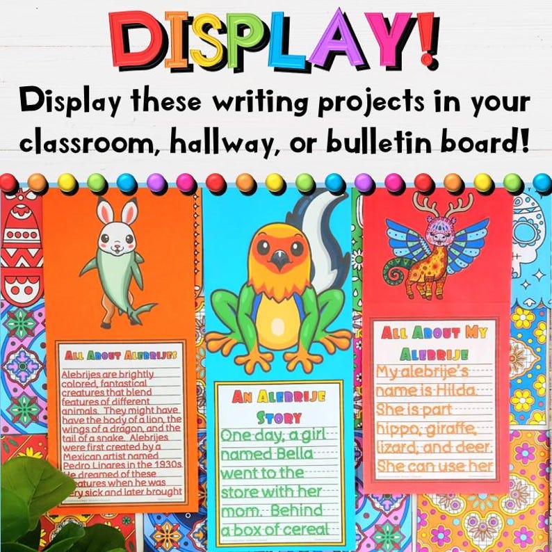 Alebrijes Mexican Folk Art Writing Crafts & Activities for Hispanic ...