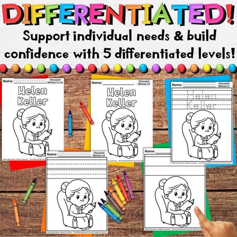 Women's History Coloring Pages With Diverse Historical Figure Writing ...