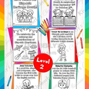 Hispanic Heritage Month Historical Figures Reading and Coloring Page ...