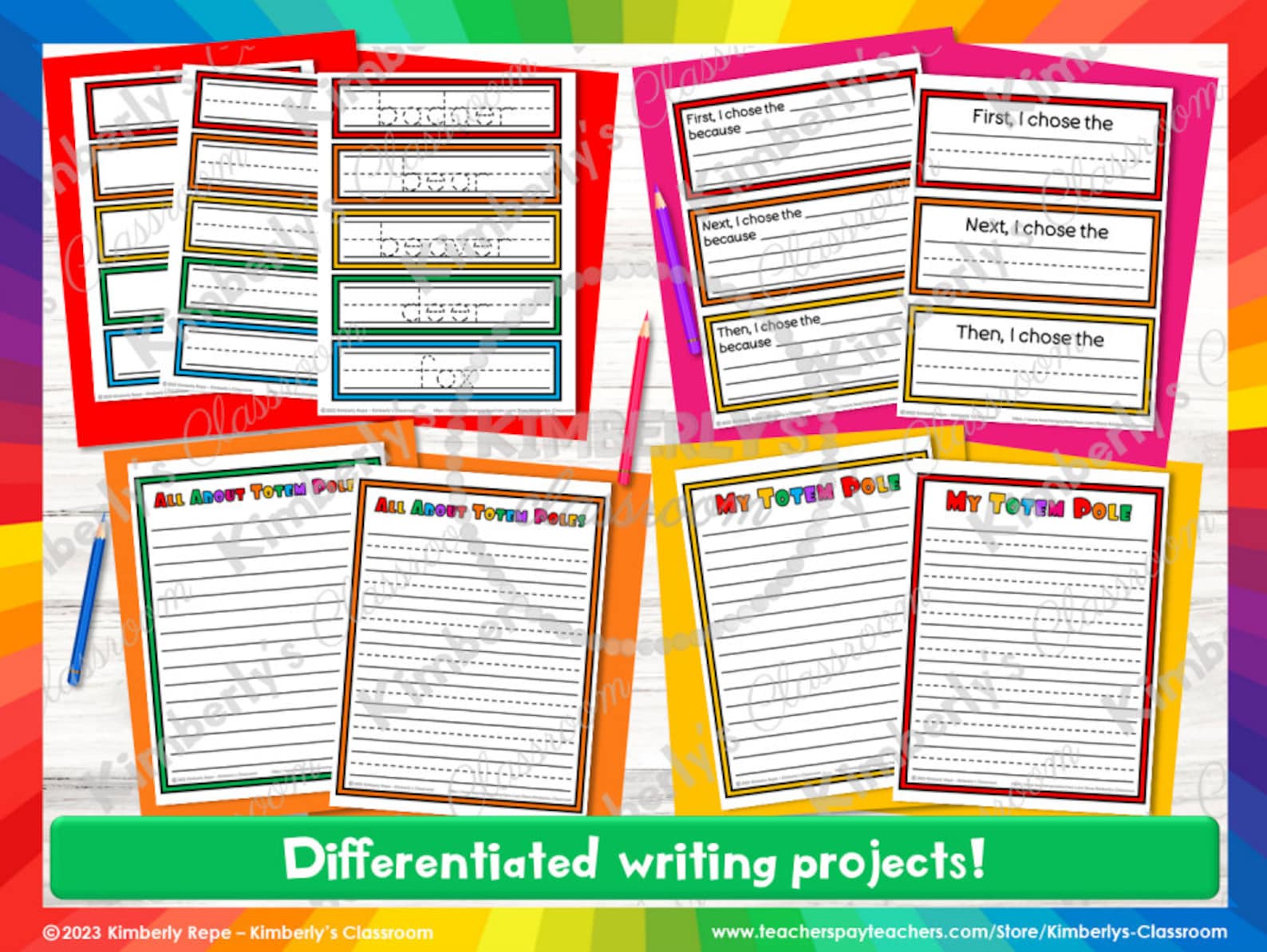 Native American Totem Pole Indigenous Writing Craft Activities ...