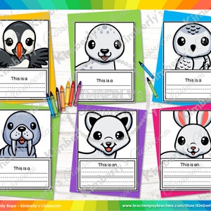 Arctic and Winter Animals Writing and Coloring Crafts With ...