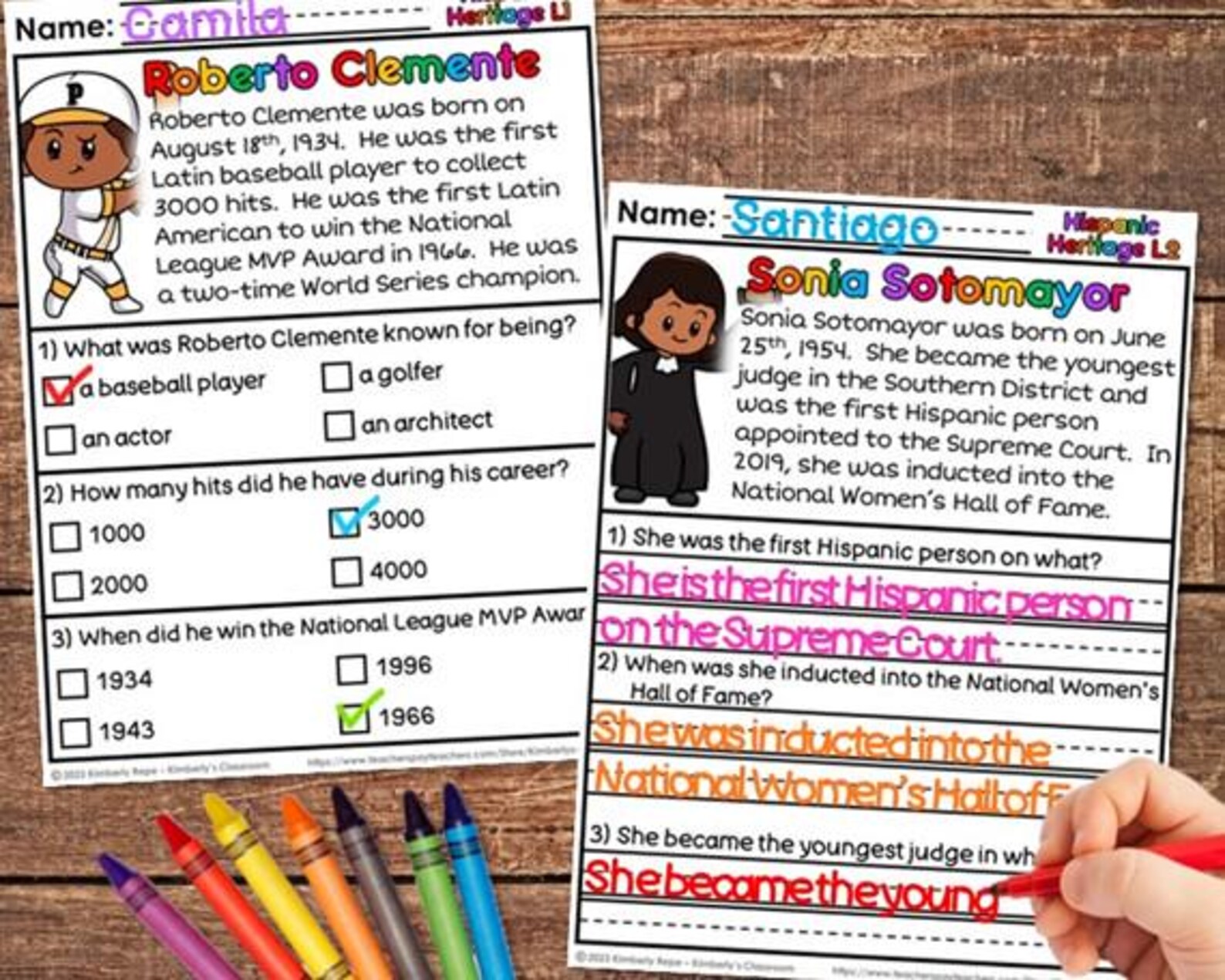 Hispanic Heritage Reading Comprehension Social Studies & Literacy ...